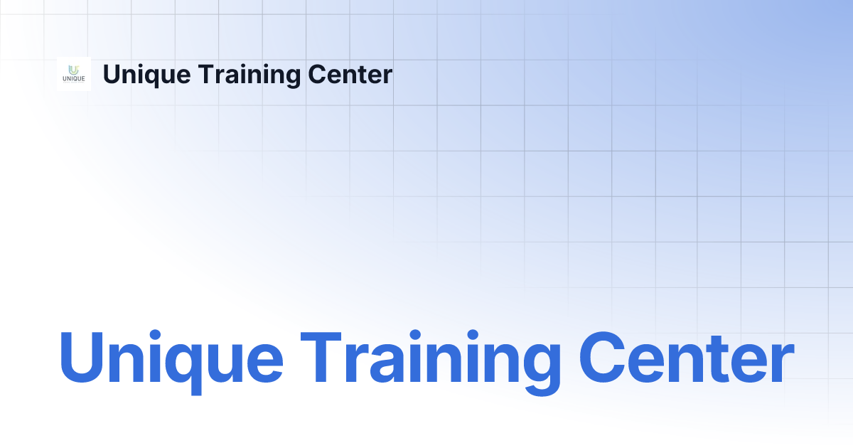 Unique Training Center